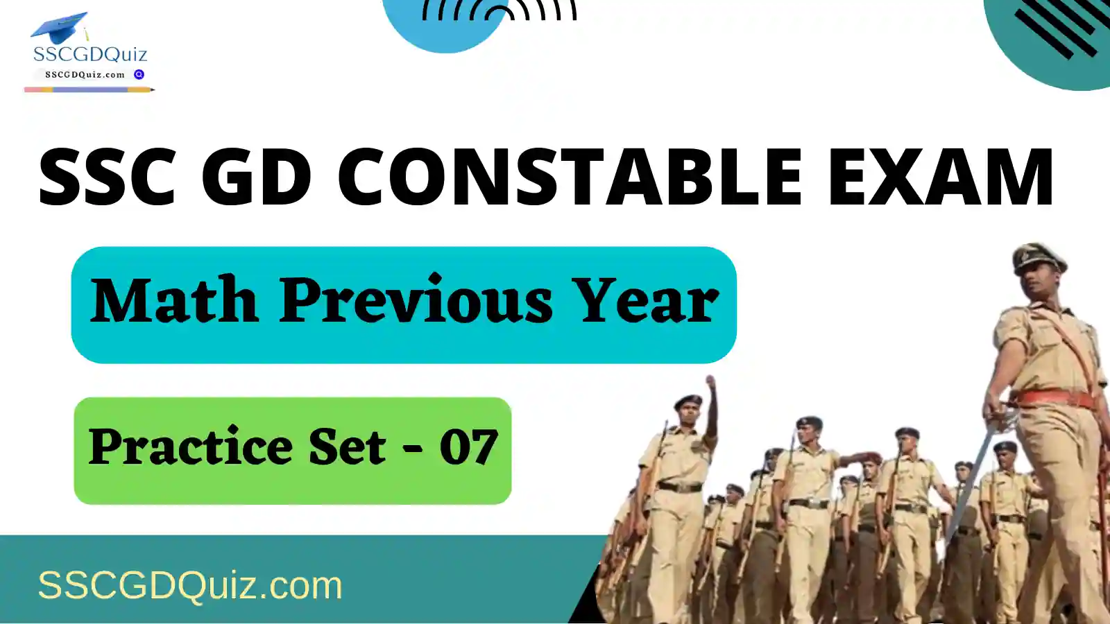 SSC GD Constable 2022 : Previous Year Math Practice Set- 07 [11 Jan ...